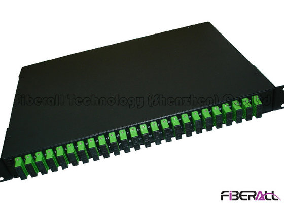 Rotate Type 48 Port Fiber Optic Patch Panel With SC APC Fiber Optic Pigtail supplier