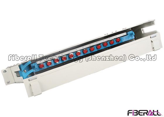 1U Rack Mount Fiber Optic Patch Panel Fiber ODF Optical Distribution Frame 19 Inch supplier