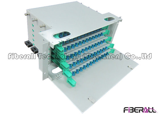ODF Fiber Optic Distribution Unit , 72 Port Fiber Patch Panel With ABS Module supplier