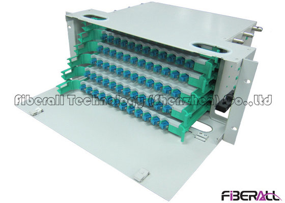 ODF Fiber Optic Distribution Unit , 72 Port Fiber Patch Panel With ABS Module supplier