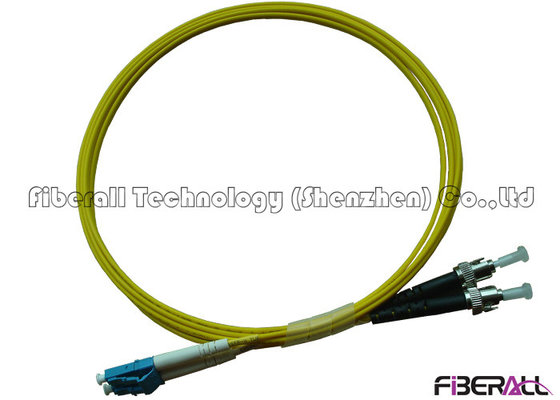 Data Center Singlemode Fiber Optic Jumper LC To ST Fiber Patch Cable Low Insertion Loss supplier