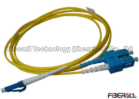 SC To LC Fiber Patch Cable , Optical Fiber Patch Cord SM Duplex With Pulling Eye supplier