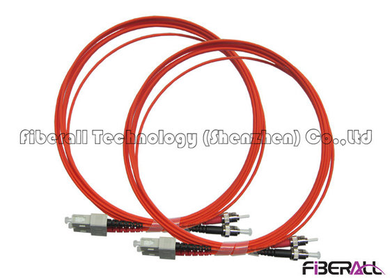 OM1 / OM2 Fiber Type Fiber Optic Jumper SC To ST Fiber Patch Cable LSZH Jacket supplier