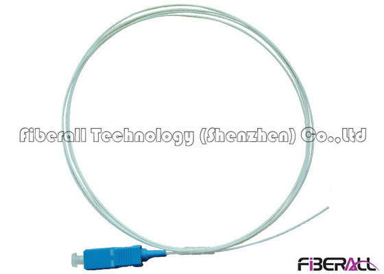 0.9mm Simplex Fiber Optic Pigtail Cables With Hytrel Jacket And LC SC ST FC Connector supplier