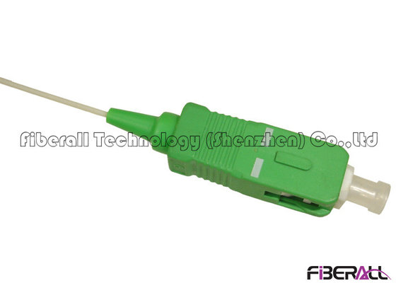 SC APC Fiber Optic Pigtail / Patch Cord With Green Connector 2.5mm Ceramic Ferrule supplier