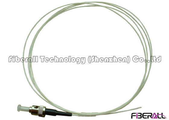 ST Single Mode Fiber Optic Pigtail With 0.9mm Optical Cable And Metal Connector supplier