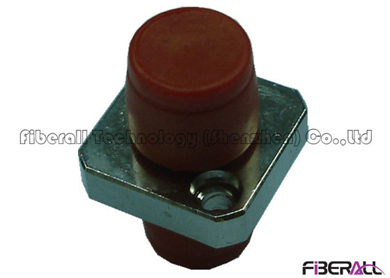 One Piece Square Fiber Optic Adapter FC To FC Coupler Red Cap With Ceramic Sleeve supplier