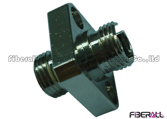 One Piece Square Fiber Optic Adapter FC To FC Coupler Red Cap With Ceramic Sleeve supplier