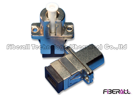 Metal Hybrid LC To ST Fiber Adapter , LC To ST Coupler Two Pieces Assembled supplier