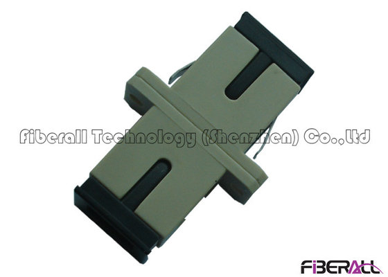 Unsymmetric SC Fiber Optic Adapter Midcoupler Plastic Simplex Multimode Beige Color supplier