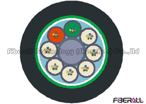 SM / MM Outdoor Fiber Optic Cable 96 Core Fiber Optic Cable With Steel Tape supplier
