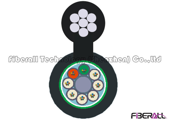 Jacketed Figure 8 Fiber Optical Cable With Self Supporting Wire Messenger supplier