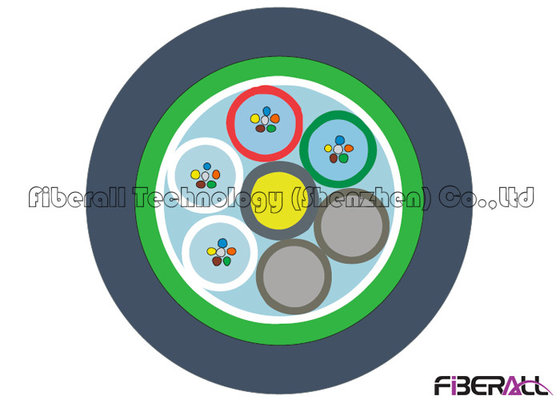 Steel Tape GYTS Outdoor Optical Fiber Cable 48 Cores For Duct Use Moisture Resistant supplier