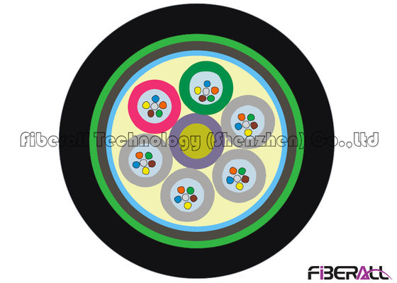 72 Strand GYTA53 Outdoor Fiber Optic Cable With Two PE Sheath / One Steel Tape supplier