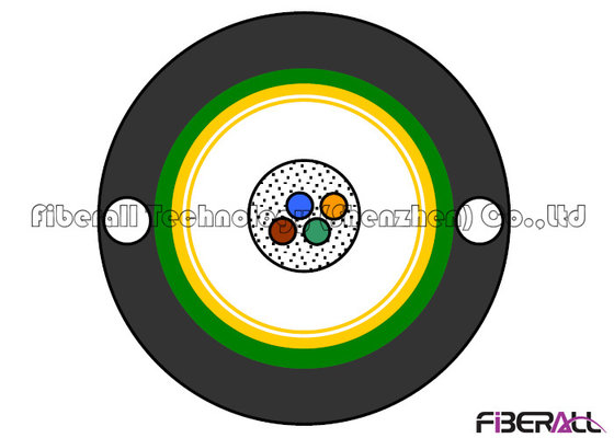 GYXTW Aerial Fiber Optic Cable , Outdoor Multimode Fiber Optic Cable Central Design supplier