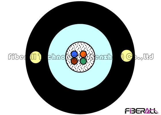 Non Metallic Outdoor Optical Fiber Cable With FRP Strength Member 12 Cores supplier