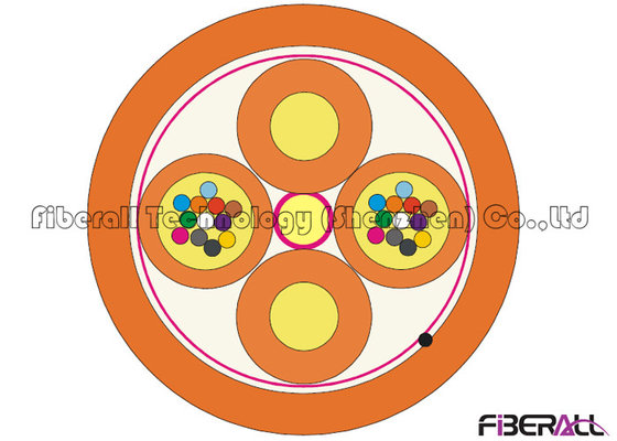 SM / MM Indoor Optical Fiber Cable , 24 Strand Fiber Optic Cable For Splicing supplier