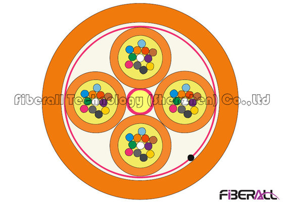 Fan Out Type 48f Optical Fibre Cable , Multi Strand Fiber Optic Cable 4 Sub Units supplier