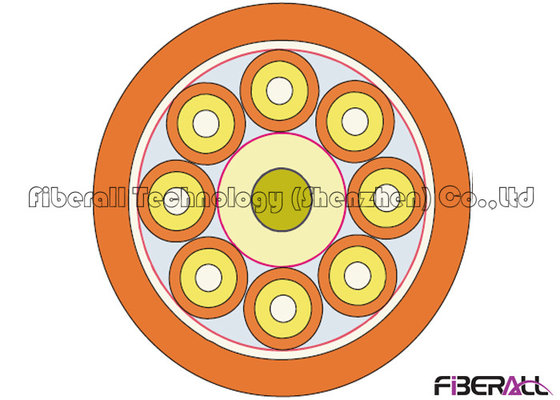 Flame Retardant 8 Core Fiber Optic Cable , 2.0mm Fiber Optic Breakout Cable supplier