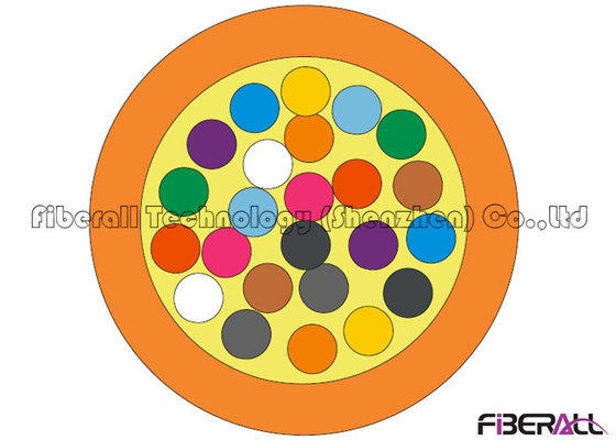 24 Core Single Mode Fiber Optic Cable Bundle , Indoor Outdoor Fiber Cable supplier