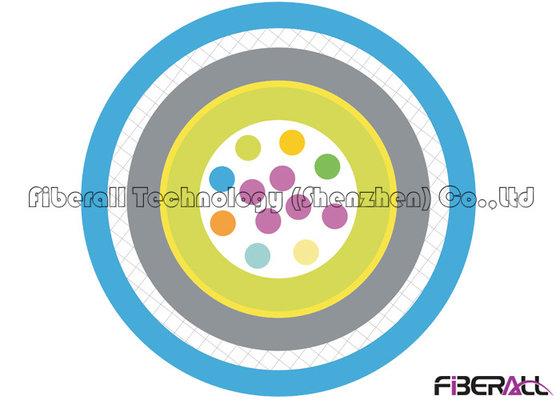 Dual Armour Fiber Optic Distribution Cable , 12 Core Multimode Fiber Optic Cable supplier