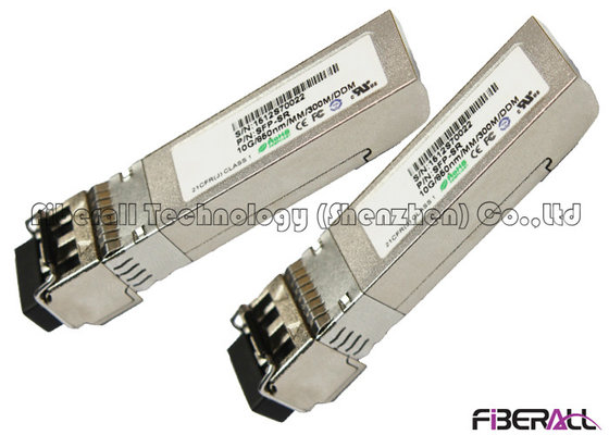 Durable SFP 10G Optical Transceiver , MM SFP LC Transceiver Short Range 300M supplier