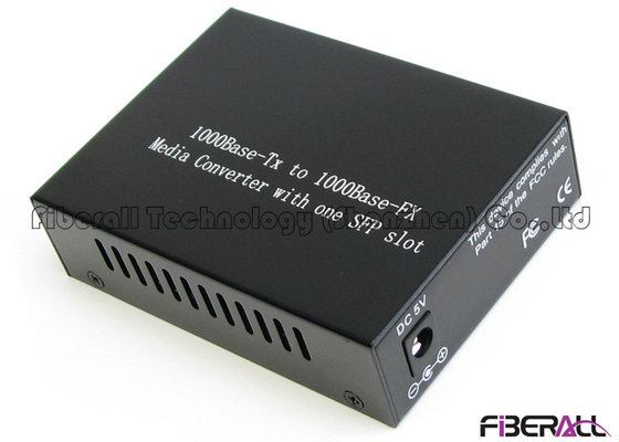 SFP LC Media Converter , Network Media Converter For 1.25G SFP Optical Transceiver supplier