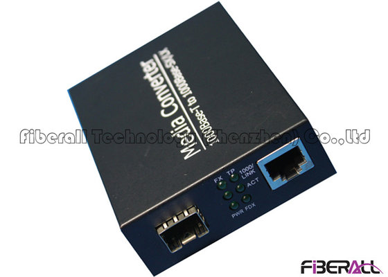 Customized 10 100 1000 Media Converter , LC SFP Media Converter Standalone supplier