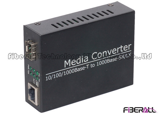 RJ45 LAN Port Fiber Media Converter Gigabit Ethernet With One SFP Slot supplier