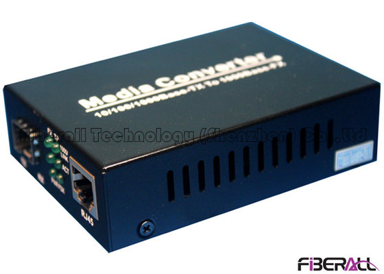 RJ45 LAN Port Fiber Media Converter Gigabit Ethernet With One SFP Slot supplier