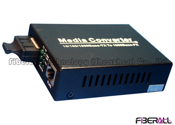 Gigabit Fiber Ethernet Media Converter , Duplex SC Media Converter 1310nm supplier