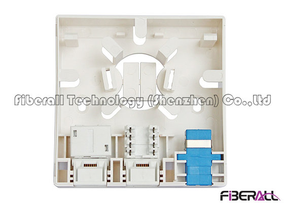 Wall Mounted FTTH Fiber To The Home Fibre Optic Socket With SC And RJ45 Ports supplier