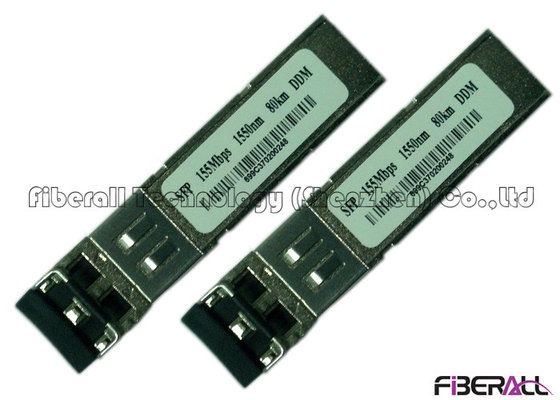 155M SFP Optical Fiber Transceiver Module Distance 20KM To 80KM LC DX supplier