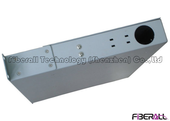 Fixed Type Metal 1u Fiber Optic Patch Panel , Rack Mounted Fiber Terminal Box 24 Fibers supplier