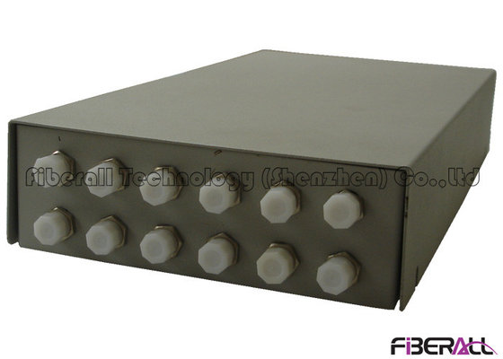 12 Ports Mini Type Fiber Optic Terminal Box , Wall Mount Patch Panel With FC D Type Adapter supplier