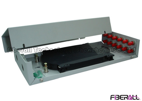 RoHS Light Weight Wall Mounted Fiber Optic Terminal Box With ST Adapter 12 Fibers supplier