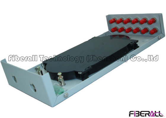RoHS Light Weight Wall Mounted Fiber Optic Terminal Box With ST Adapter 12 Fibers supplier