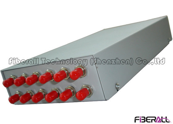 RoHS Light Weight Wall Mounted Fiber Optic Terminal Box With ST Adapter 12 Fibers supplier