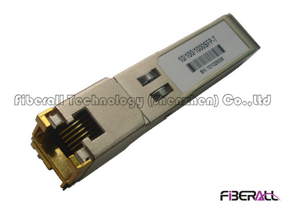 1000BASE - T SGMII Copper Sfp Optical Module With RJ45 For Gigabit Ethernet Switch supplier