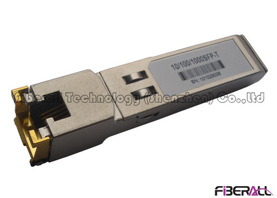 1000BASE - T SGMII Copper Sfp Optical Module With RJ45 For Gigabit Ethernet Switch supplier