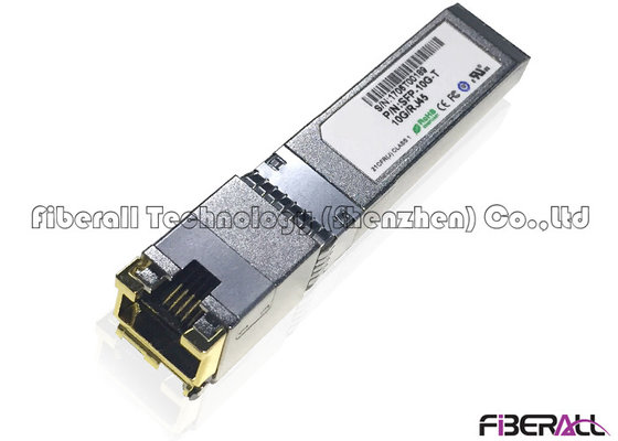 10 Gigabit Copper SFP+ Fiber Optic Transceiver With RJ45 Plug 10GBASE-T SFP+ Module supplier