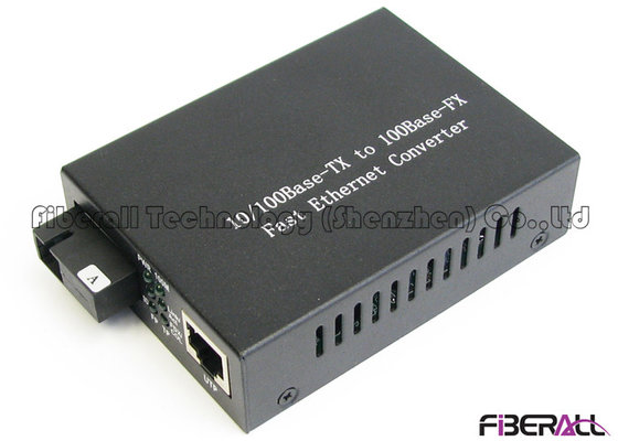 10/100M Wdm Media converter fiber optic With External Power Adapter SM 20Km supplier