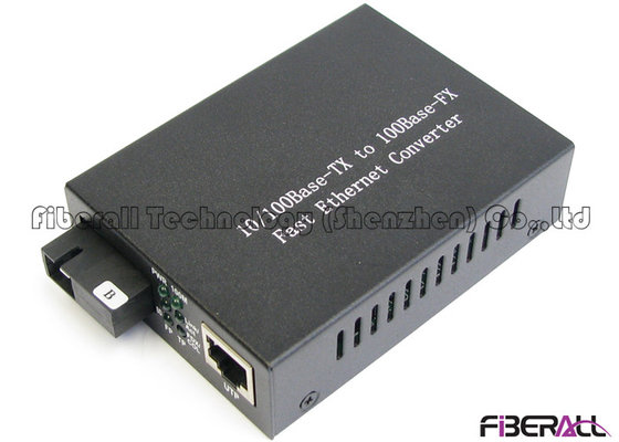 10/100M Wdm Media converter fiber optic With External Power Adapter SM 20Km supplier