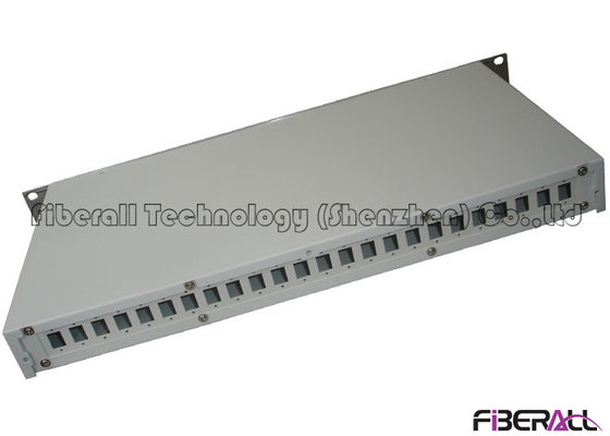 SC Rack Mounted Fiber Optic Patch Panel With Spray paint Distribution From Back Side supplier