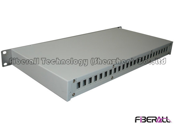 SC Rack Mounted Fiber Optic Patch Panel With Spray paint Distribution From Back Side supplier