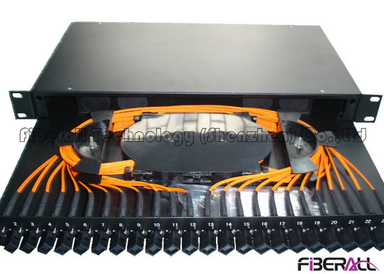 Sliding Drawer Type Fiber Optic Patch Panel With MTRJ Optical Adapter And Pigtail supplier