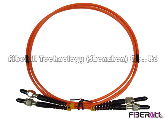 High Power Optical Fiber Patch Cord Fiber Optic Jumper SMA905 to SMA 905 MM OM1 62.5/125μm Duplex supplier