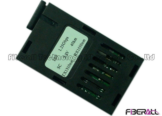 1.25Gbps Brand Compatible 1x9 Fiber Optical Transceiver 3.3V 40KM SC Simplex supplier
