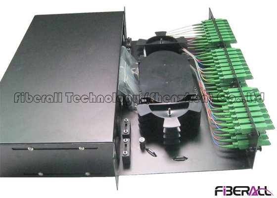 2U Height Rack Mounted Fiber Optic Patch Panel E2000 Optical fiber distribution panel supplier