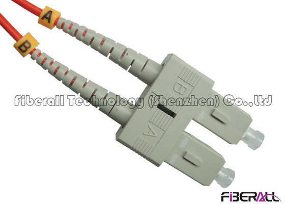 High Precision Multimode SC Duplex Fiber Optic Jumper For Optical Communication supplier